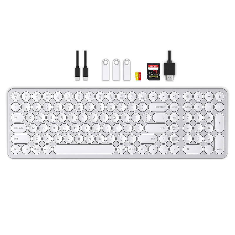 Doqo Alu9-in-1™ Docking Function Keyboard For iOS/Windows/Android ...