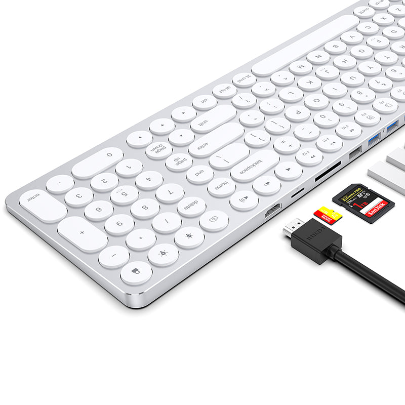 Doqo Alu8-in-1™ Docking Function Keyboard For iOS/Windows/Android ...